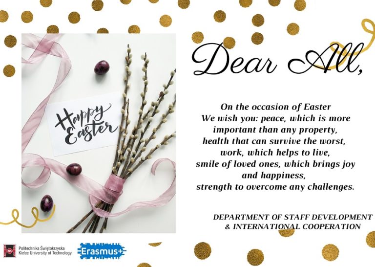 Easter wishes to all our wonderful students, staff, alumni, partners ...